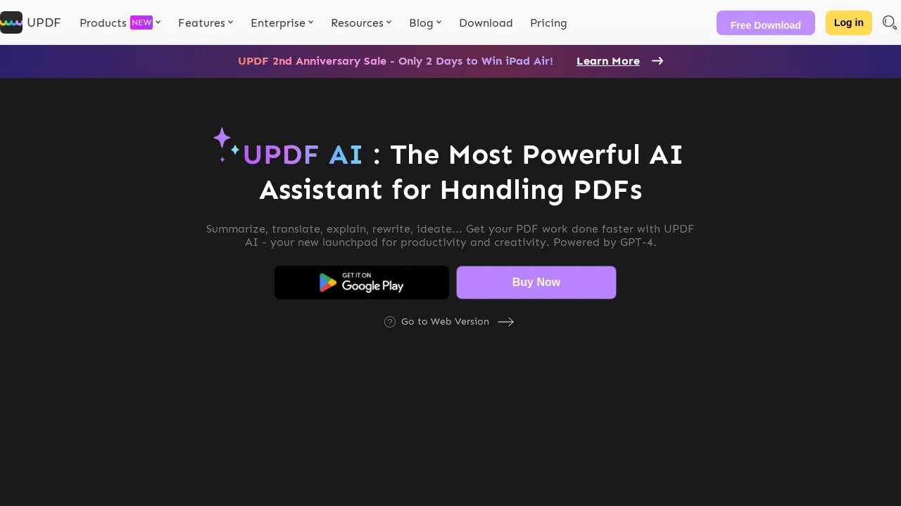 UPDF AI Assistant - BestofAI